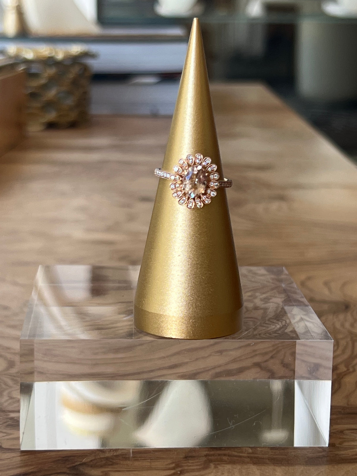 Rose Gold Morganite Ring | d'Offay